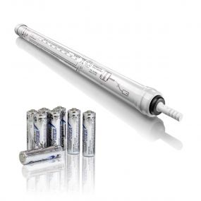 12V DC Reloadable Battery Tube with 8 AA Lithium Batteries Bundle ...